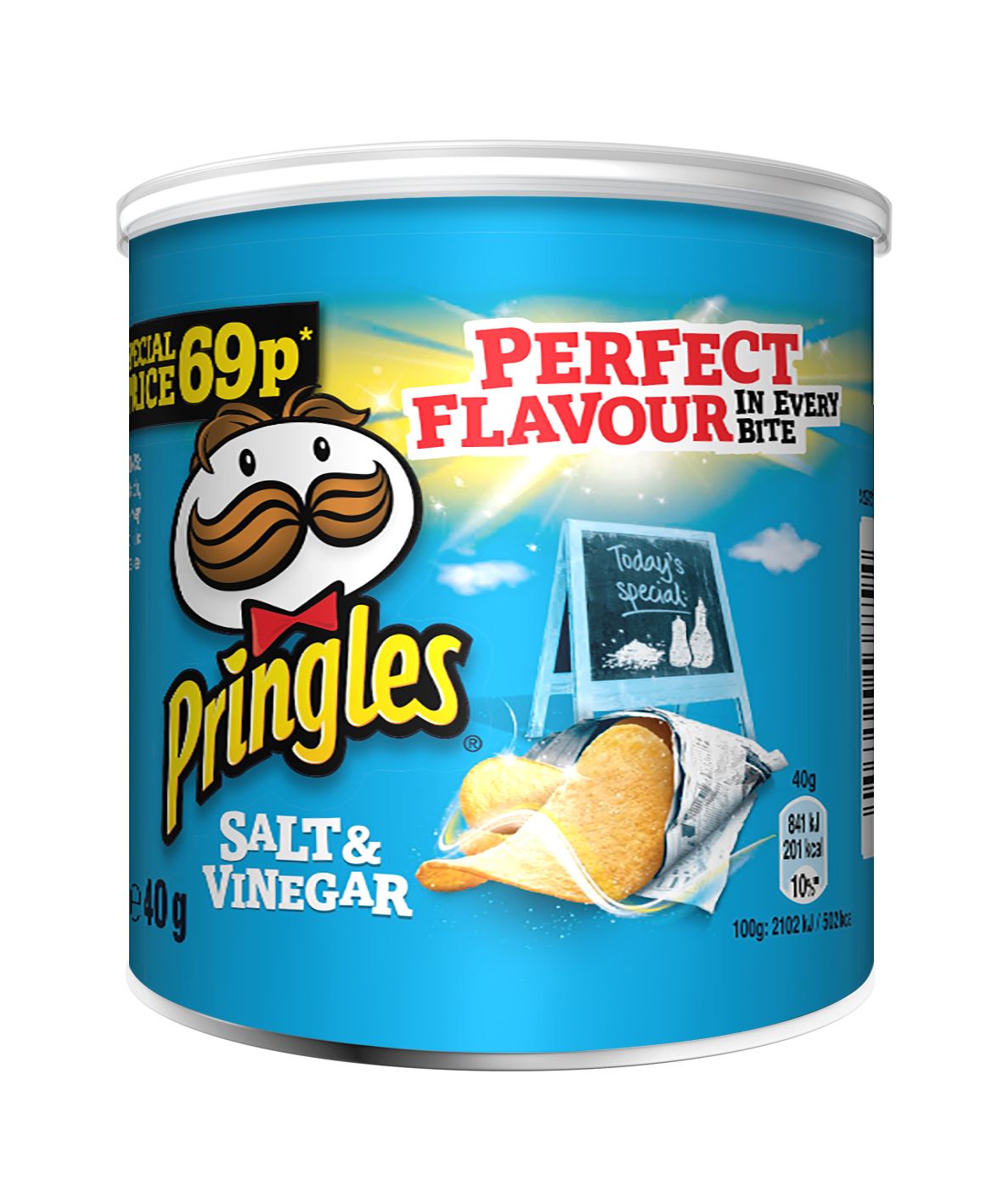 Pringles Salt & Vinegar 40g – Tangy & Crispy Snack for On-the-Go ...